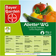 Fungicida Aliette WG 45g. Bayer Garden.