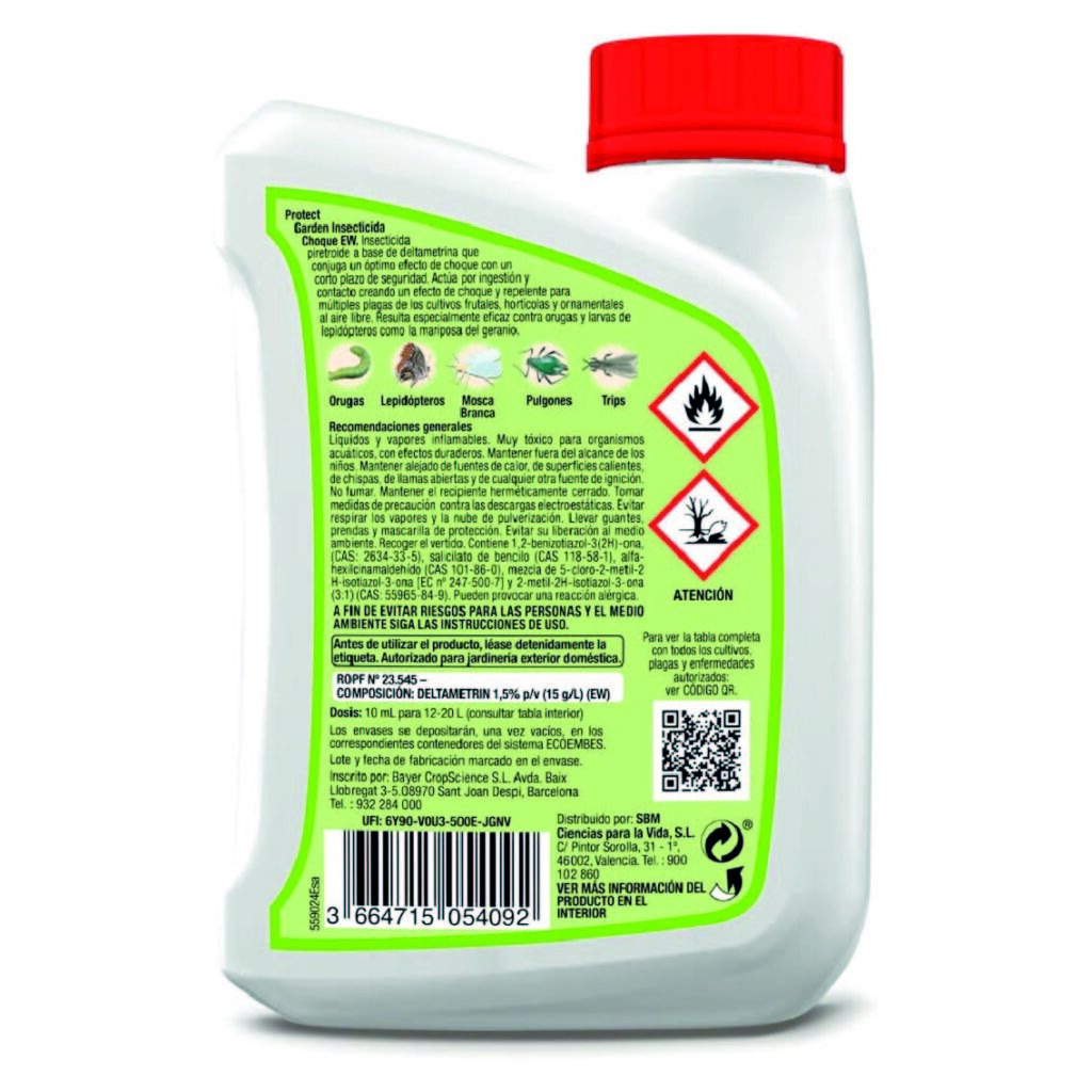 INSECTICIDA CHOQUE EW DECIS PROTECH 250ml | Jardinedia